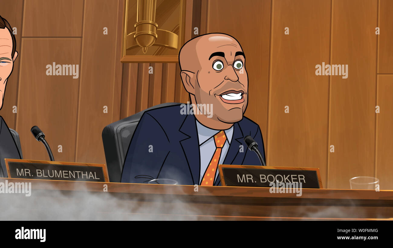 OUR CARTOON PRESIDENT, Cory Booker, 'Visiting the Troops', (Season 2 ...
