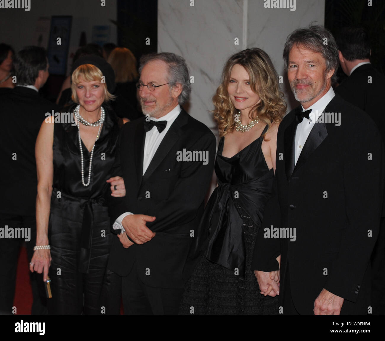 (L to R) Kate Capshaw, wife of Steven Spielberg, Michelle Pfeiffer, and ...