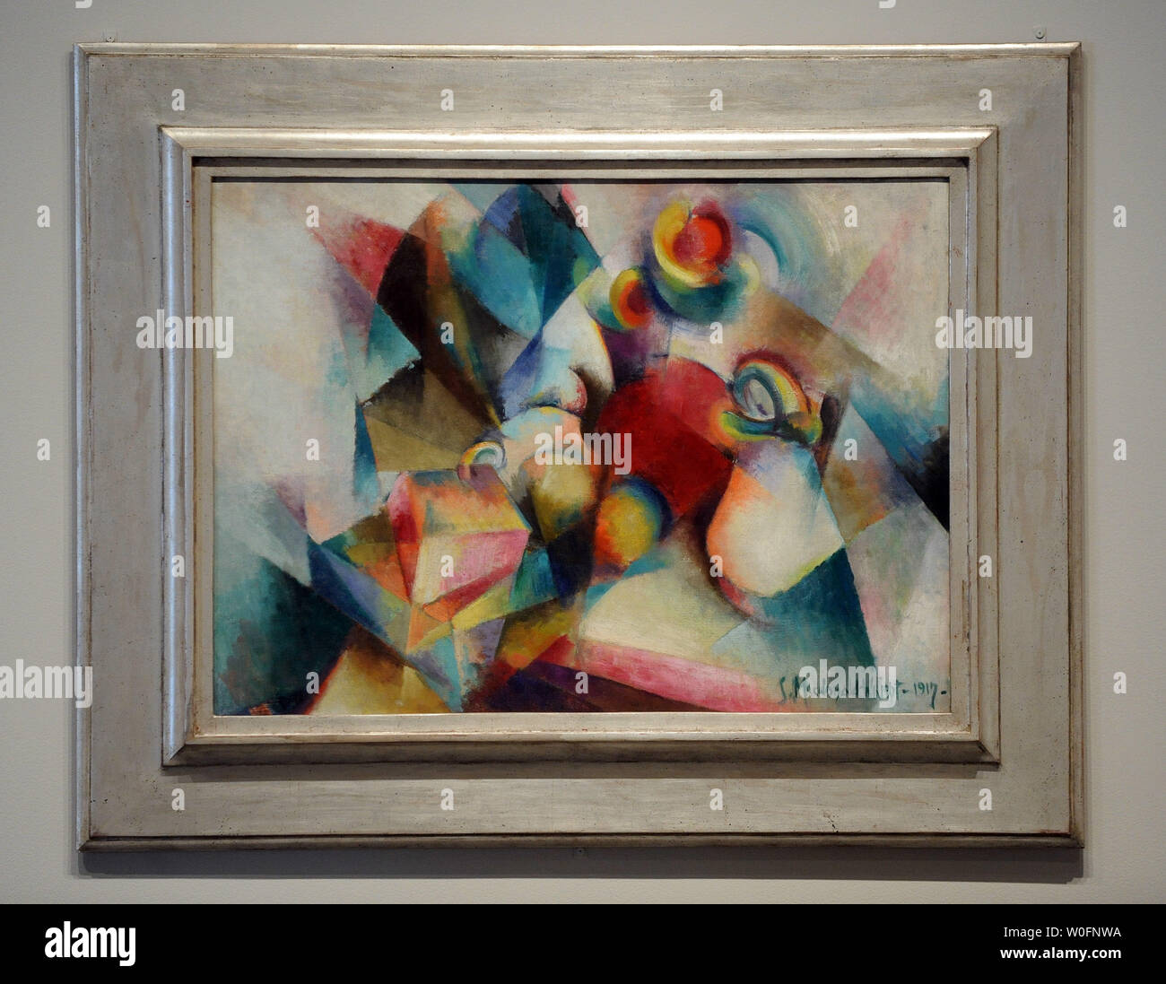 "Still-Life Synchromy" (1917) by Stanton Macdonald-Wright is seen at ...