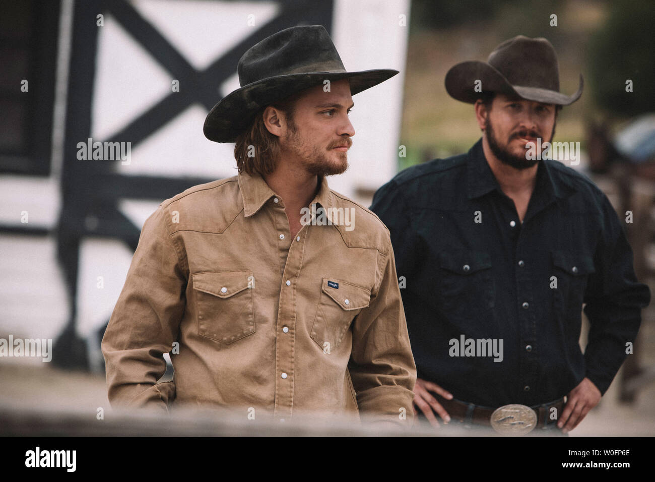 YELLOWSTONE, from left: Luke Grimes, Cole Hauser, 'Thundering', (Season ...