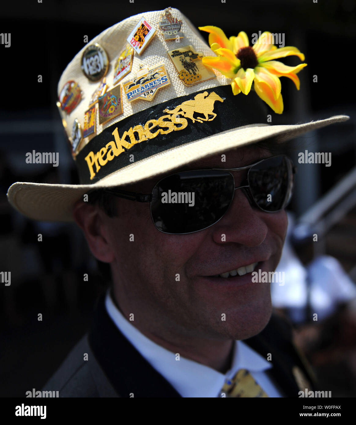 Cameron Fleming poses for a photo prior to the 135th running of the ...