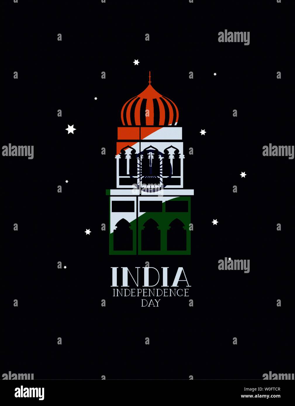 Painted hindu temple Stock Vector Images - Alamy