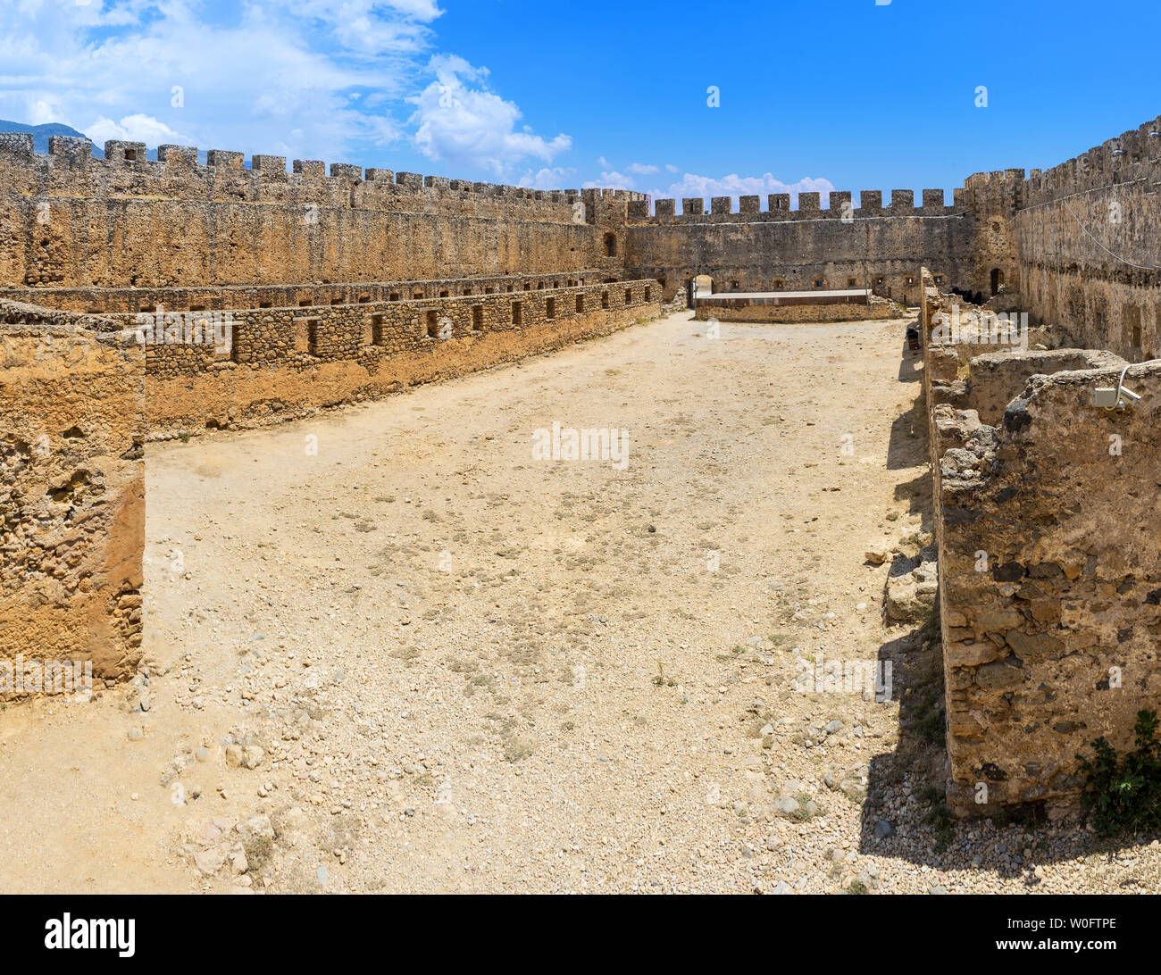 Greek castles.Frangokastello (Fragokastello). The castle was built by ...