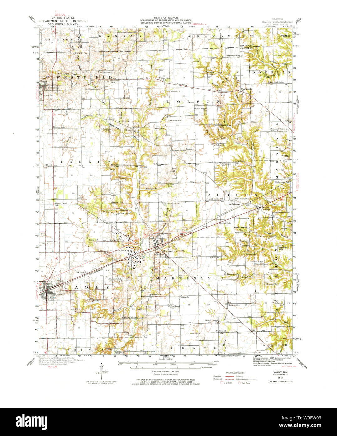 Casey map hi-res stock photography and images - Alamy