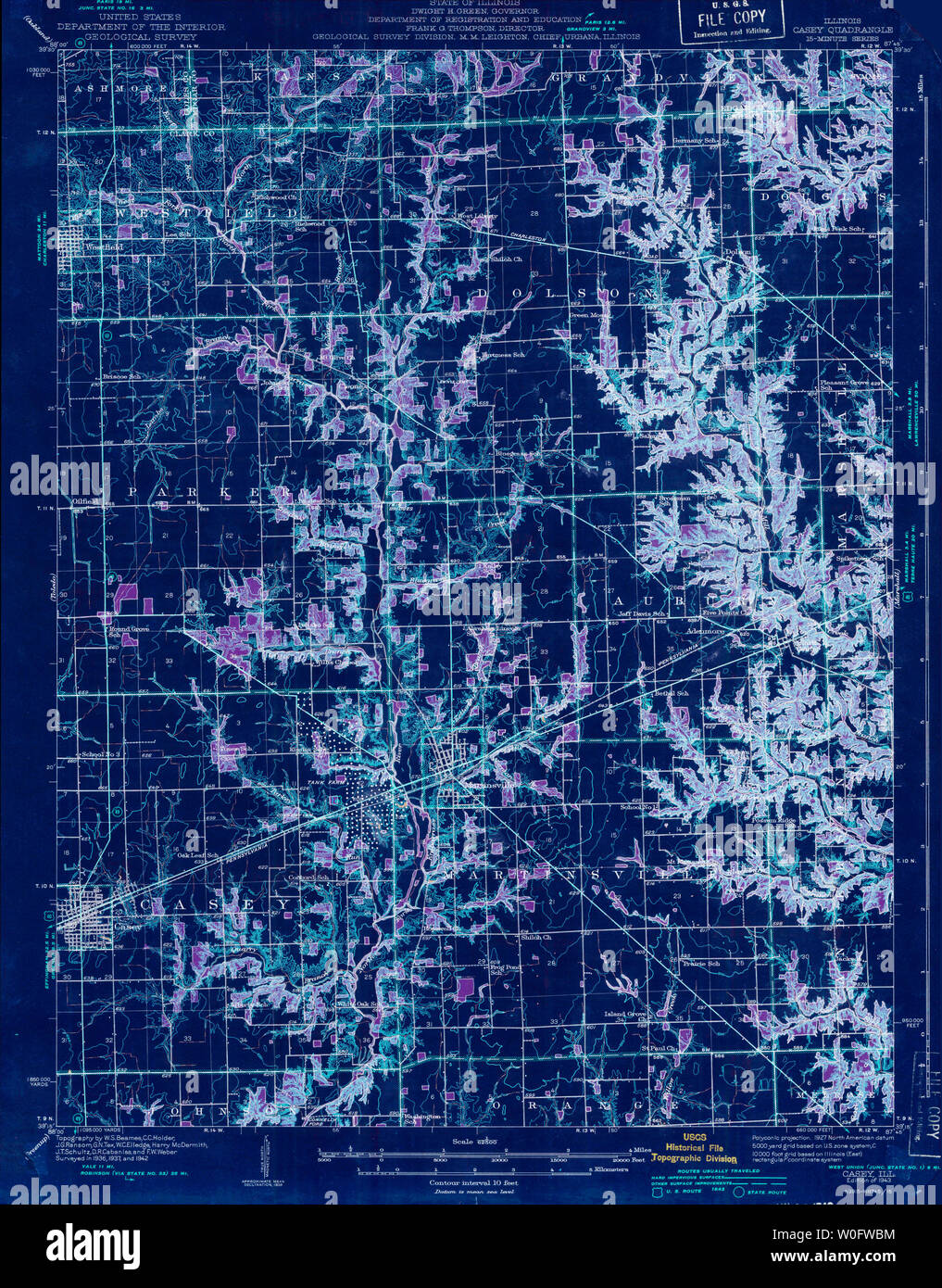 Casey map hi-res stock photography and images - Alamy