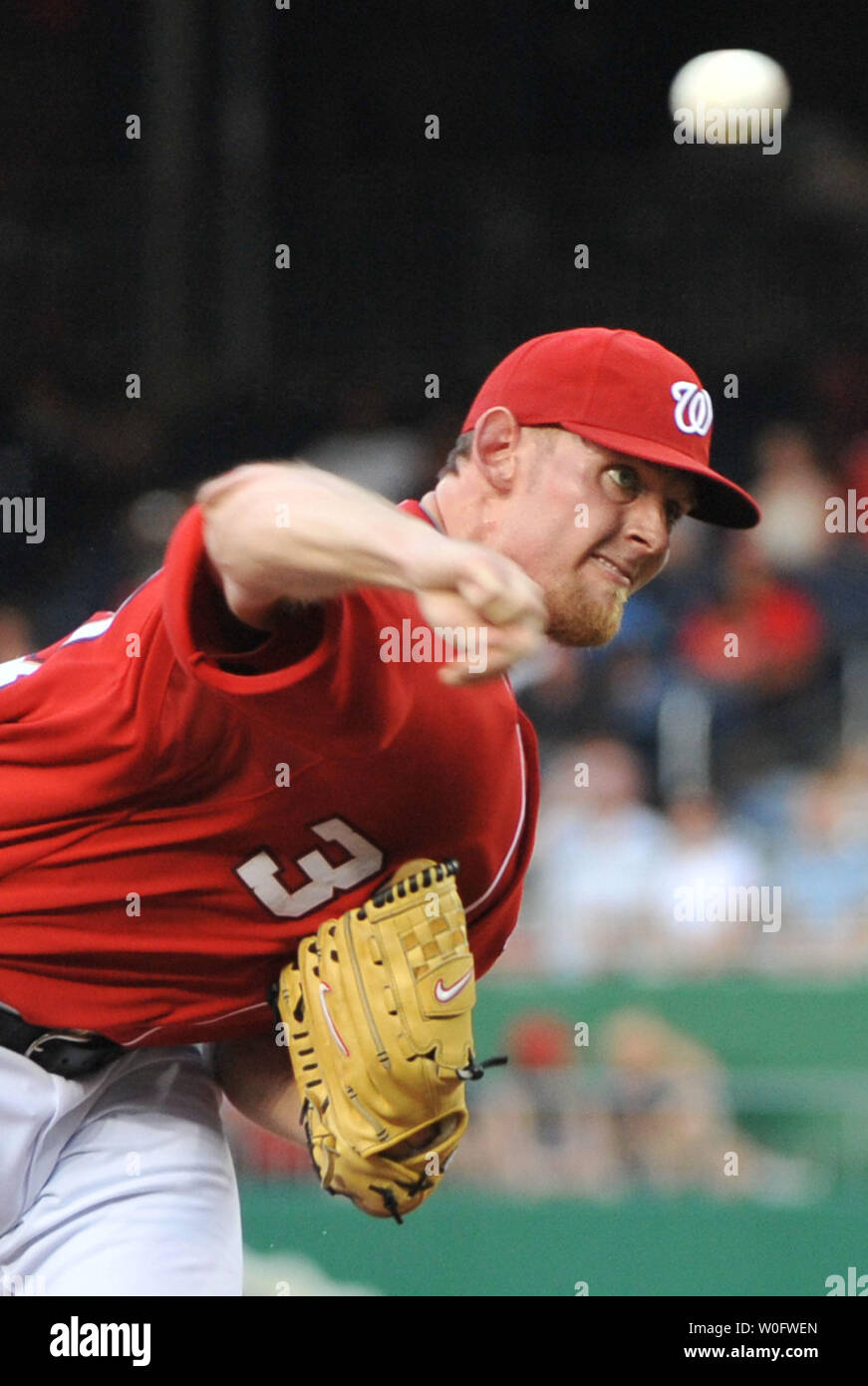 Washington Nationals pitcher Stephen Strasburg pitches against the San ...
