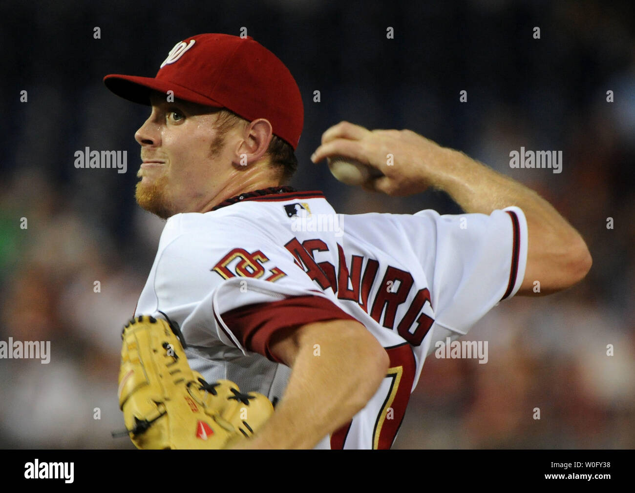Washington Nationals' pitcher Stephen Strasburg pitches against the ...