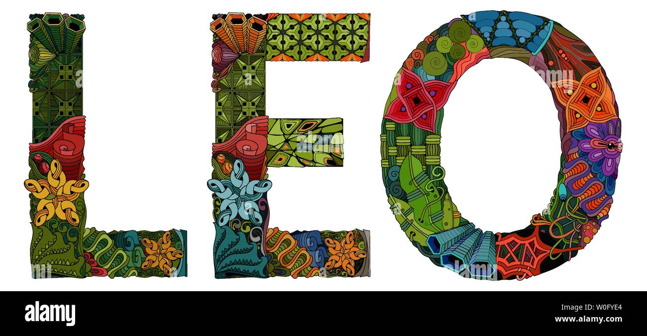 Drawing Leo Zodiac Sign High Resolution Stock Photography and Images ...