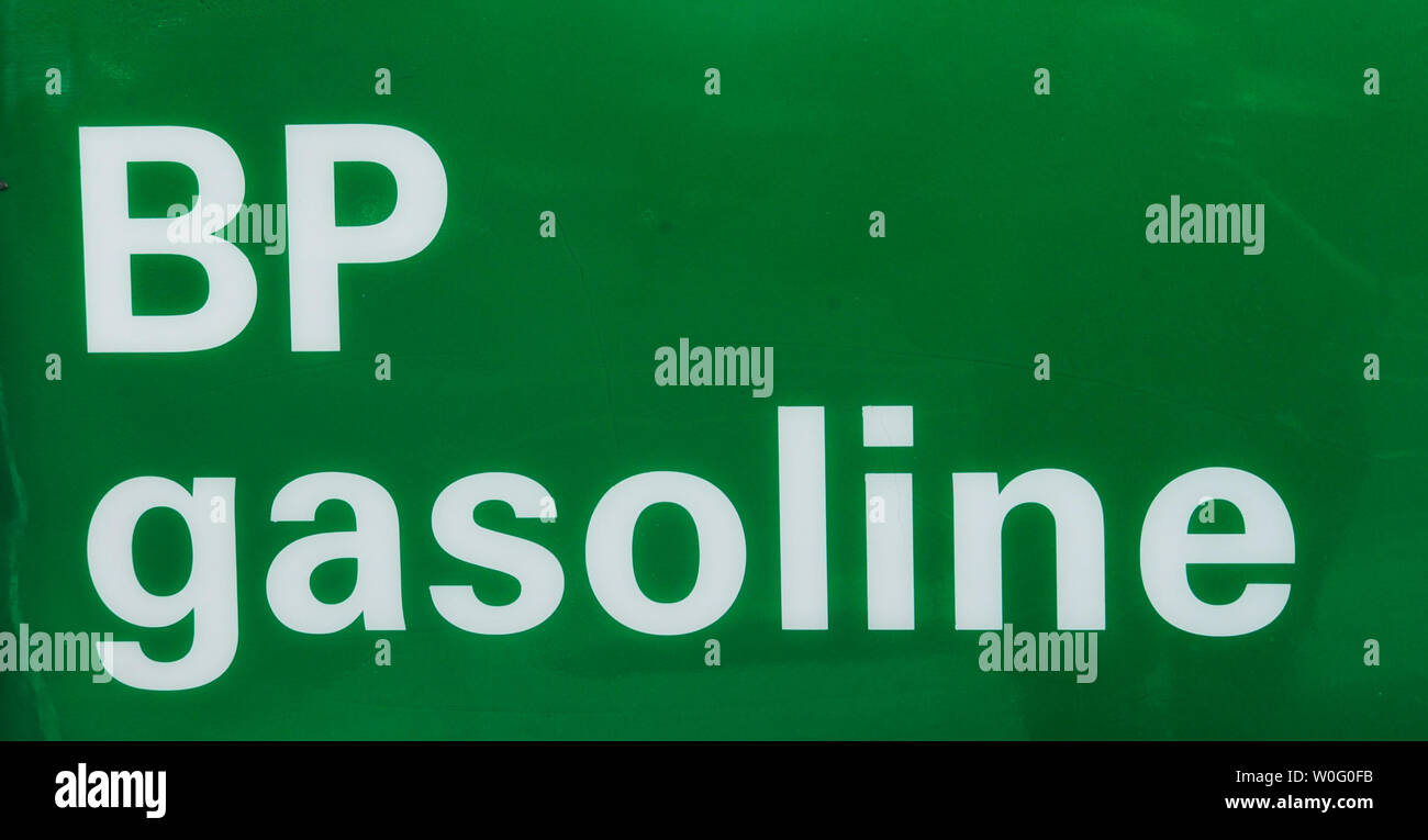 The sign of a BP gas station is seen in Arlington, Virginia on ...