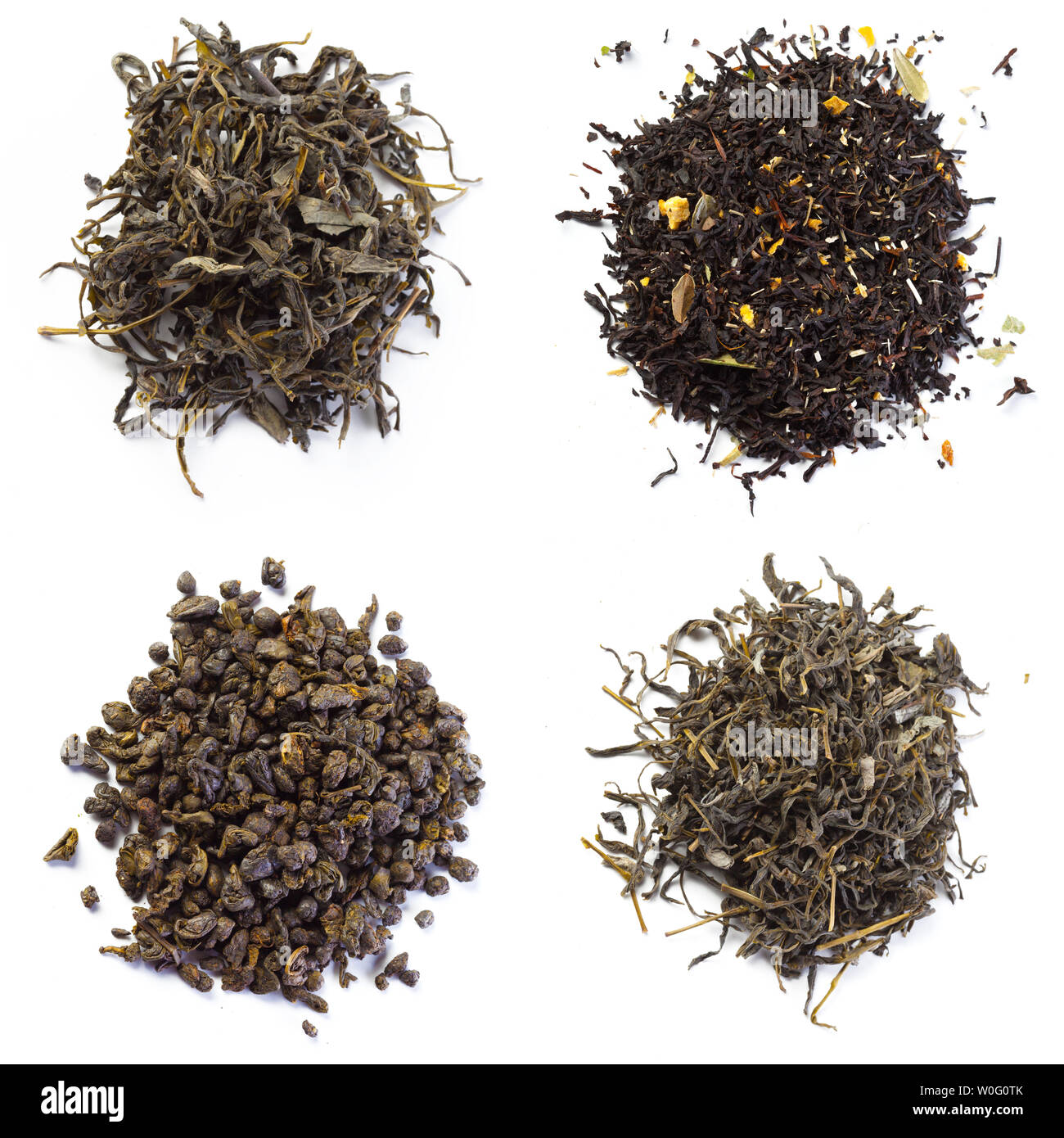 tea leaf isolated on white background Stock Photo - Alamy