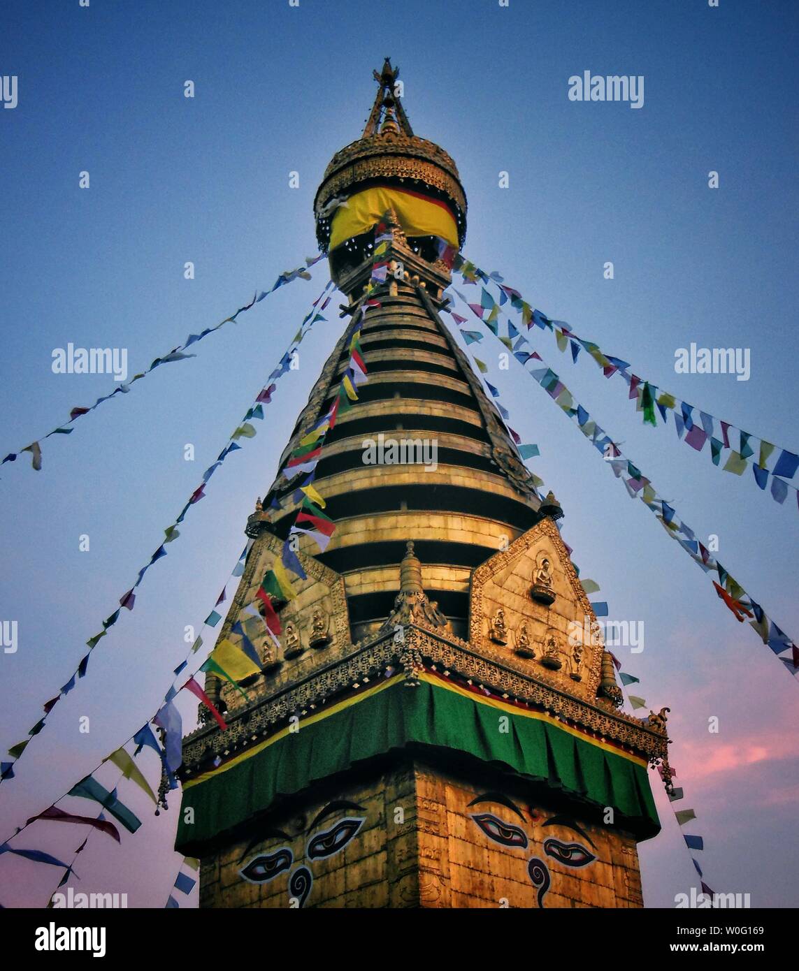 a beautiful temple in nepal Stock Photo - Alamy