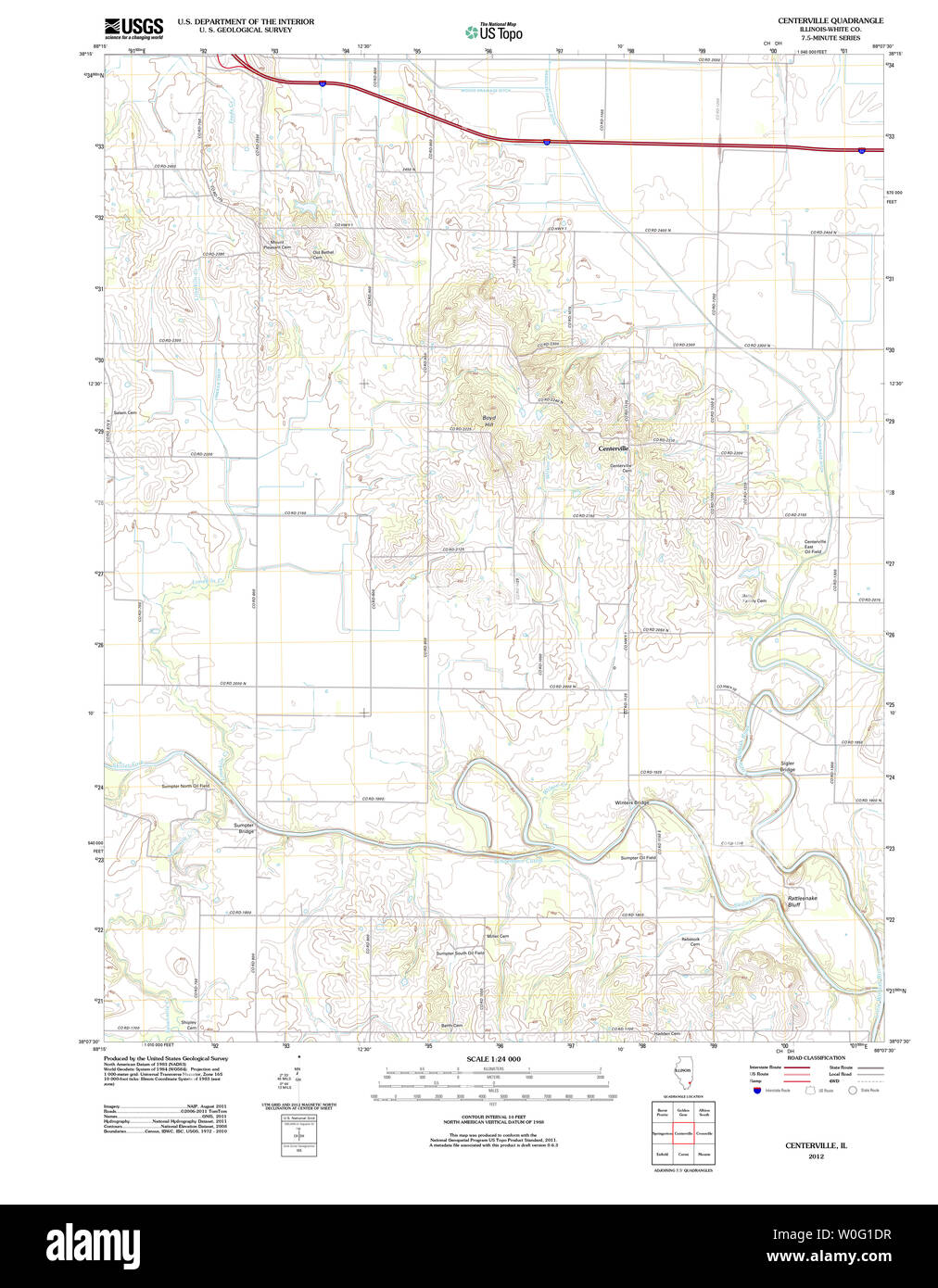 Map of centerville hi-res stock photography and images - Alamy