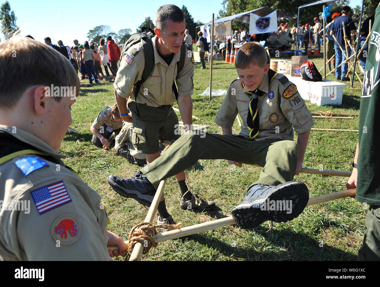 Nick Victor,11, a second class scout from Troop 755 in Gambrills ...
