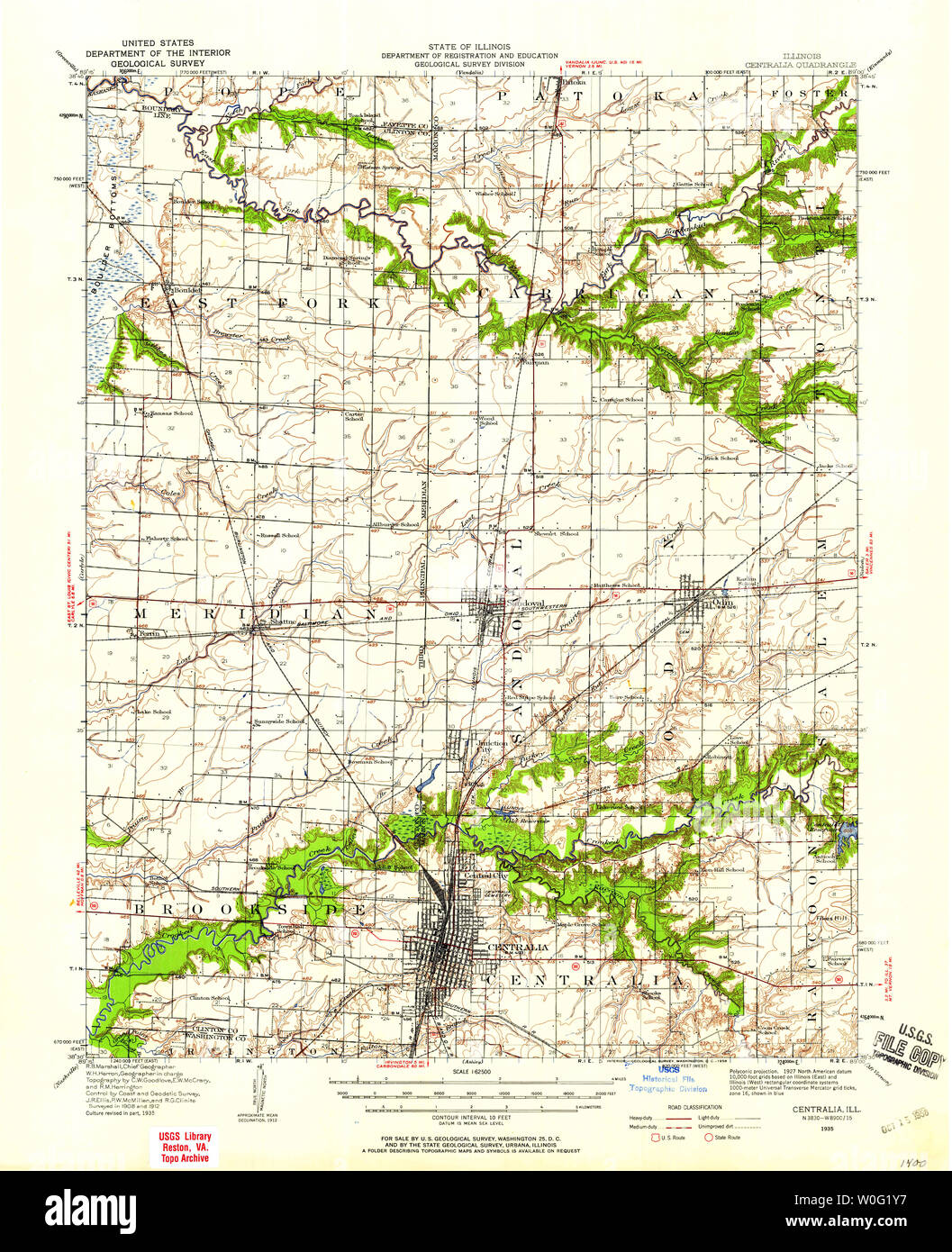 Centralia map hi-res stock photography and images - Alamy