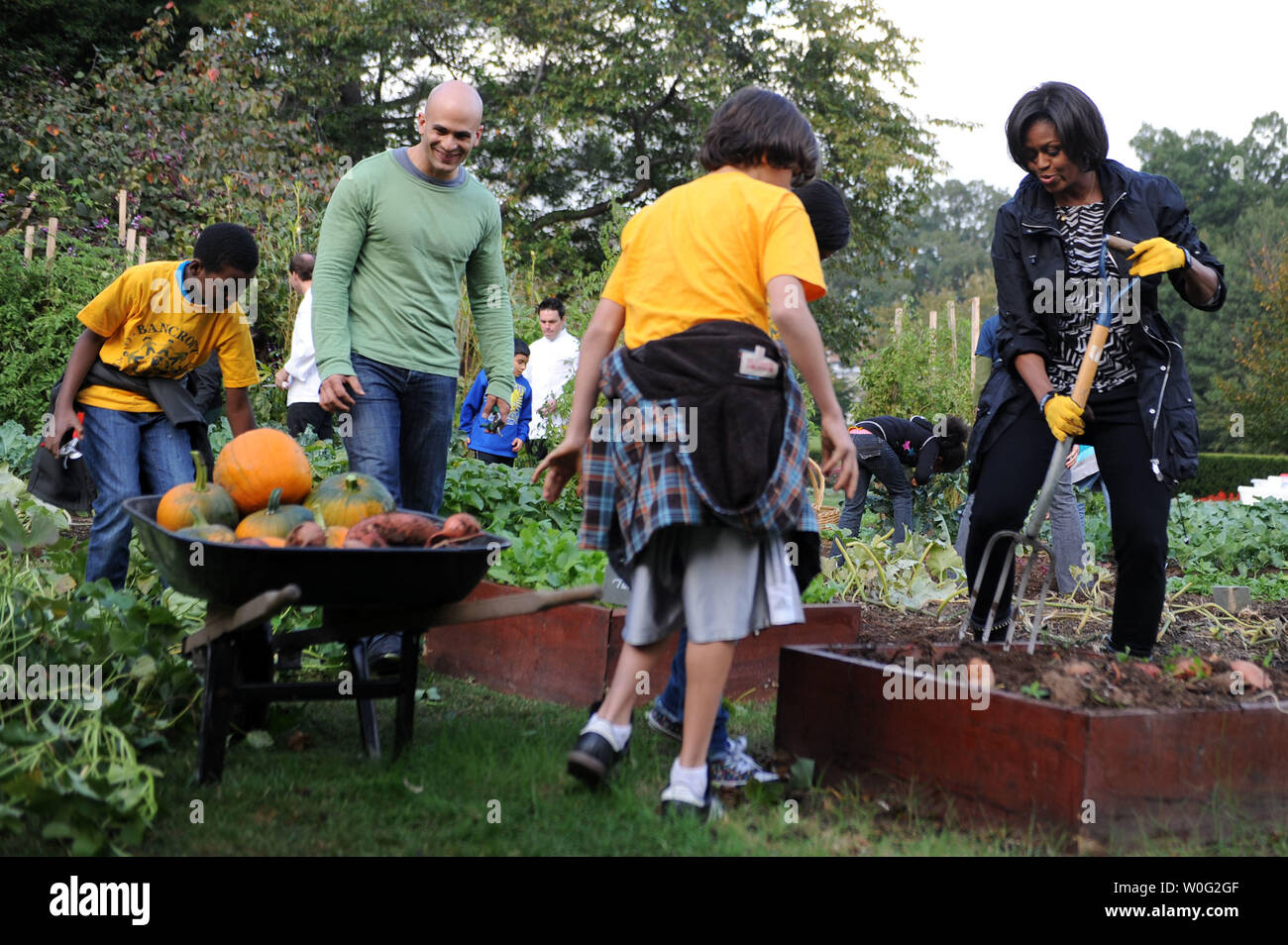 First Lady Michelle Obama, joined by local D.C. school students and ...