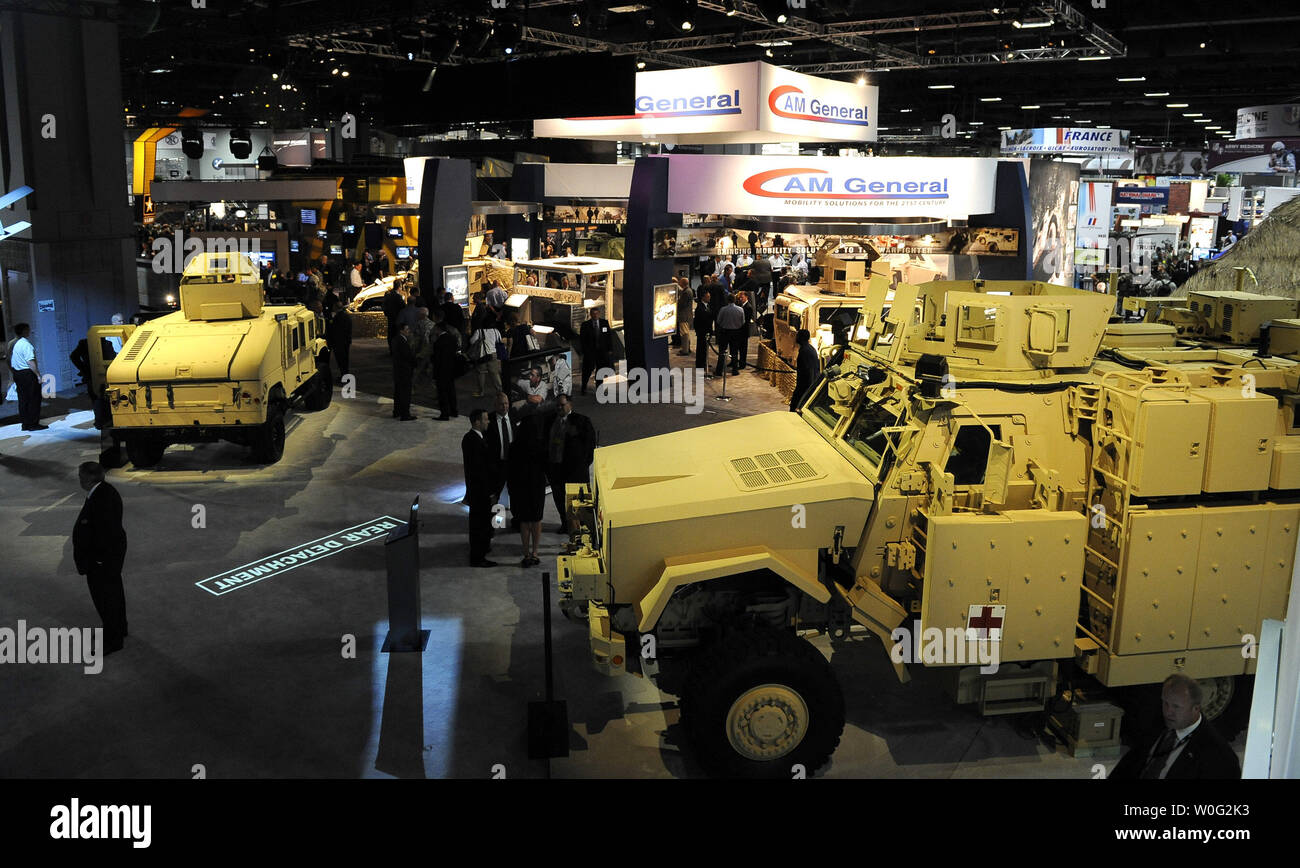 BAE Systems armored vehicles are on display at the US Army Exposition ...