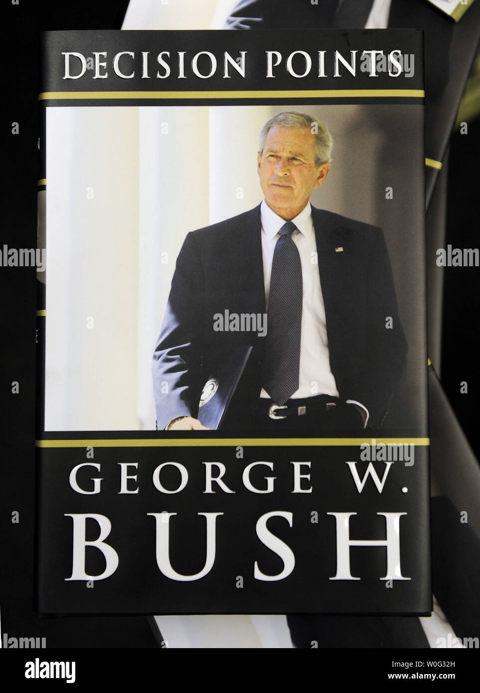 Former President George W. Bush's book "Decision Points" is on display ...