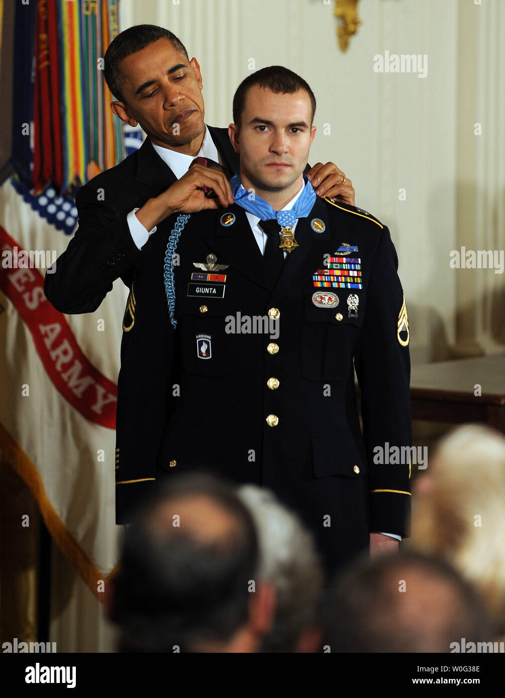 U.S. President Barack Obama awards Staff Sergeant Salvatore Giunta, U.S ...