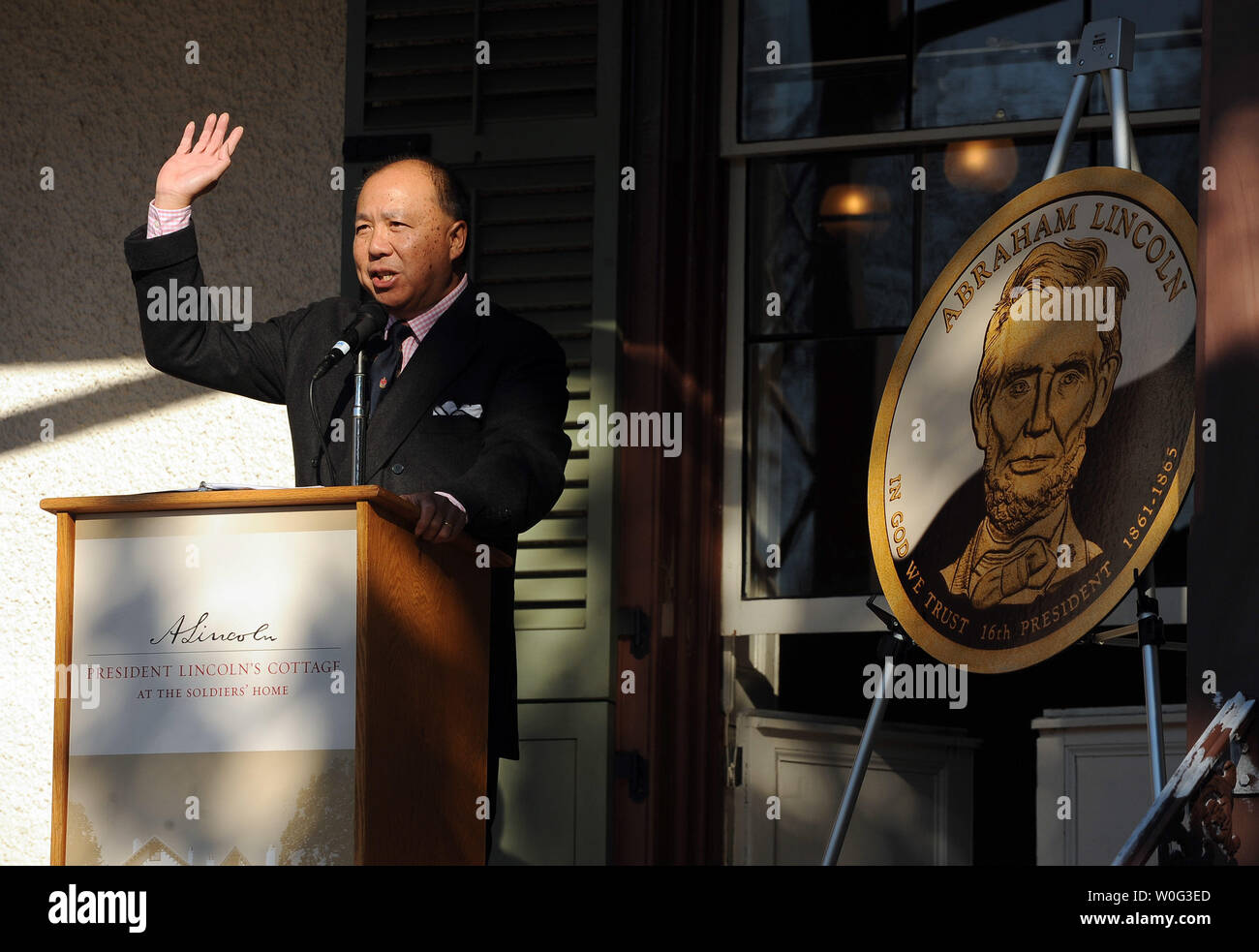 U.S. Mint Director Ed Moy introduces the Abraham Lincoln Presidential ...