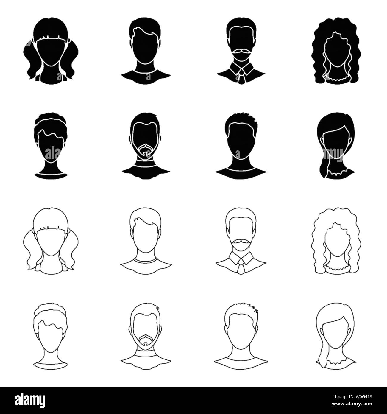 Vector illustration of professional and photo symbol. Set of ...
