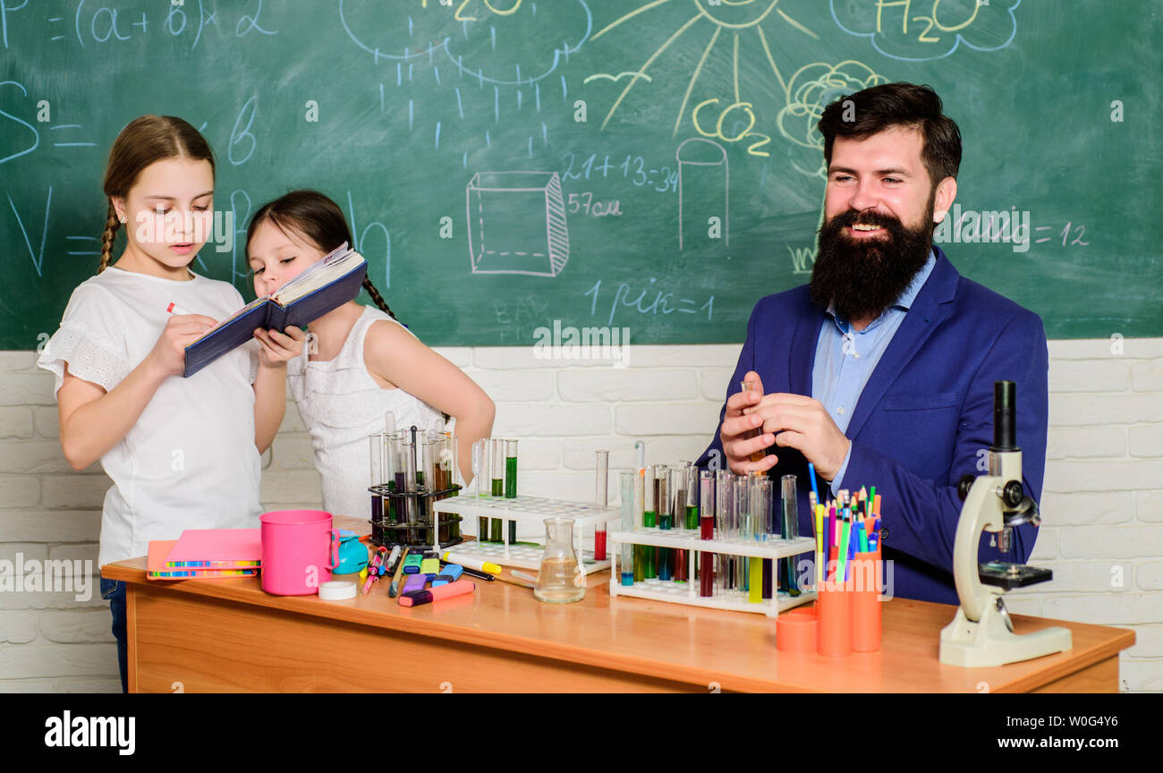 back to school. biology education. Microscope. experimenting with ...