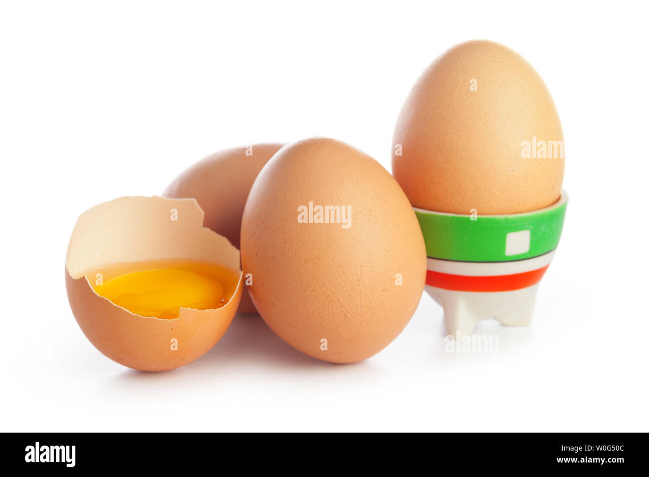 egg on white background Stock Photo - Alamy