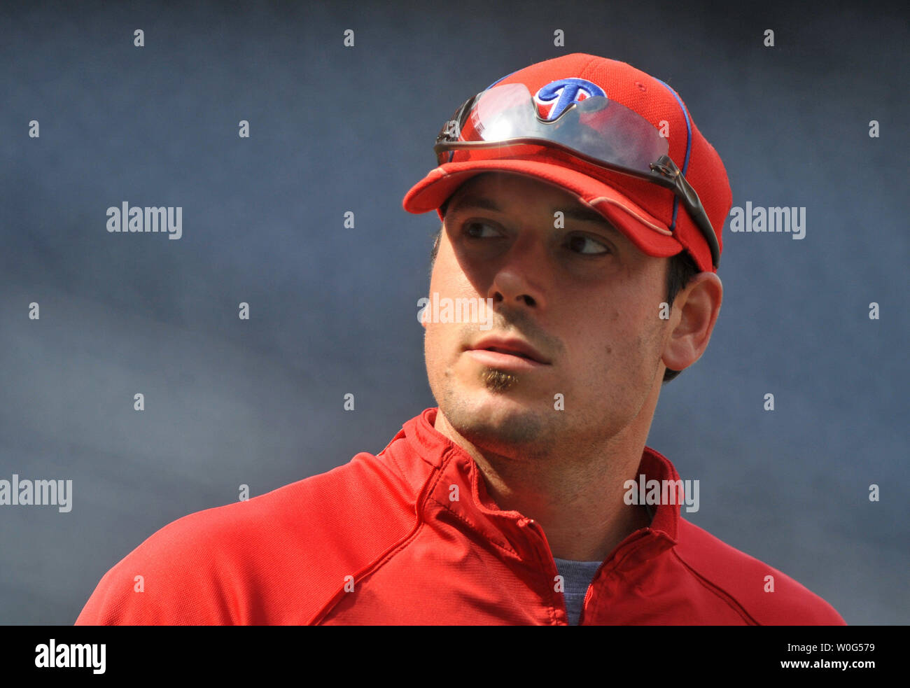 Philadelphia Phillies' Greg Dobbs participates in batting practice ...