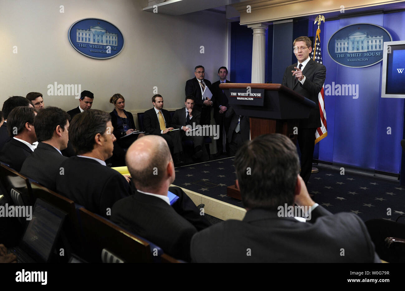 Press Secretary Jay Carney holds his first briefing as U.S. President ...
