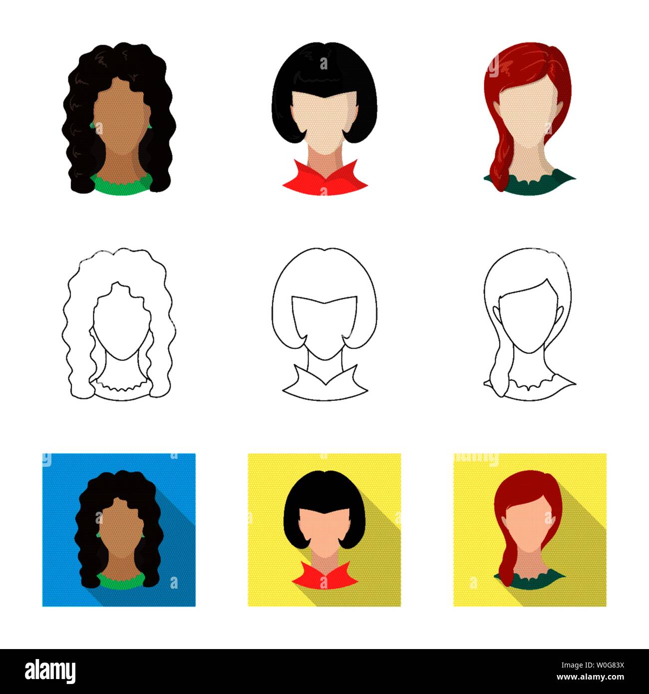 Vector illustration of professional and photo symbol. Collection of ...