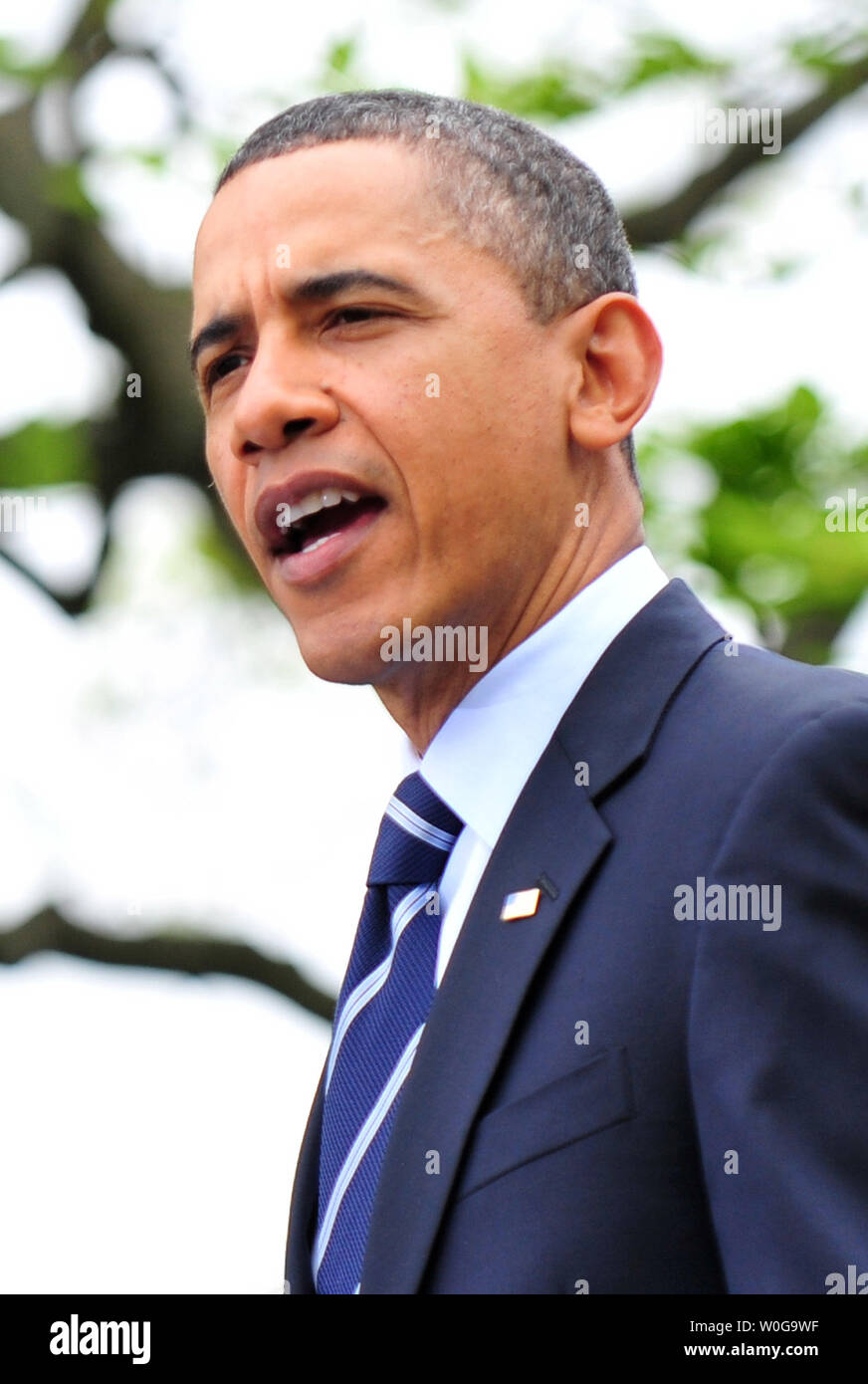 President Barack Obama delivers remarks as he presents the Commander-in ...