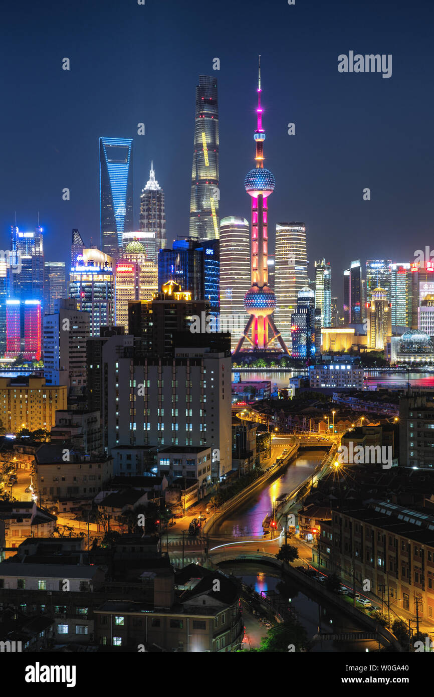 Architectural Landscape of Hongkou District Stock Photo - Alamy