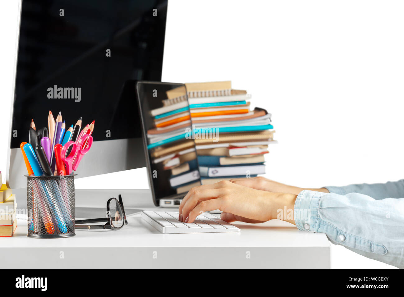 Business Technologies. Workplace Stock Photo - Alamy