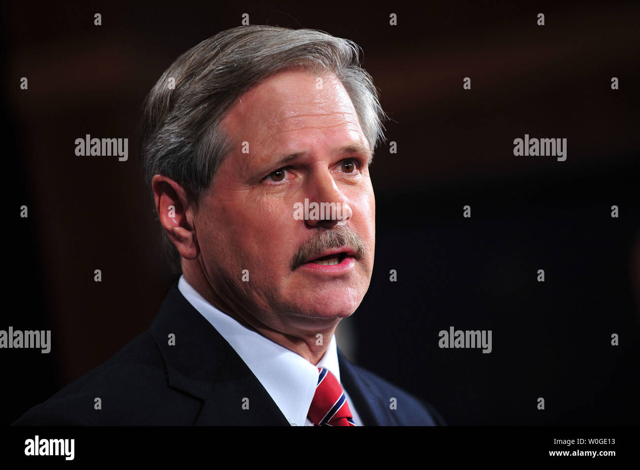 Sen. John Hoeven (R-ND) speaks on the cut, cap and balance bill during ...