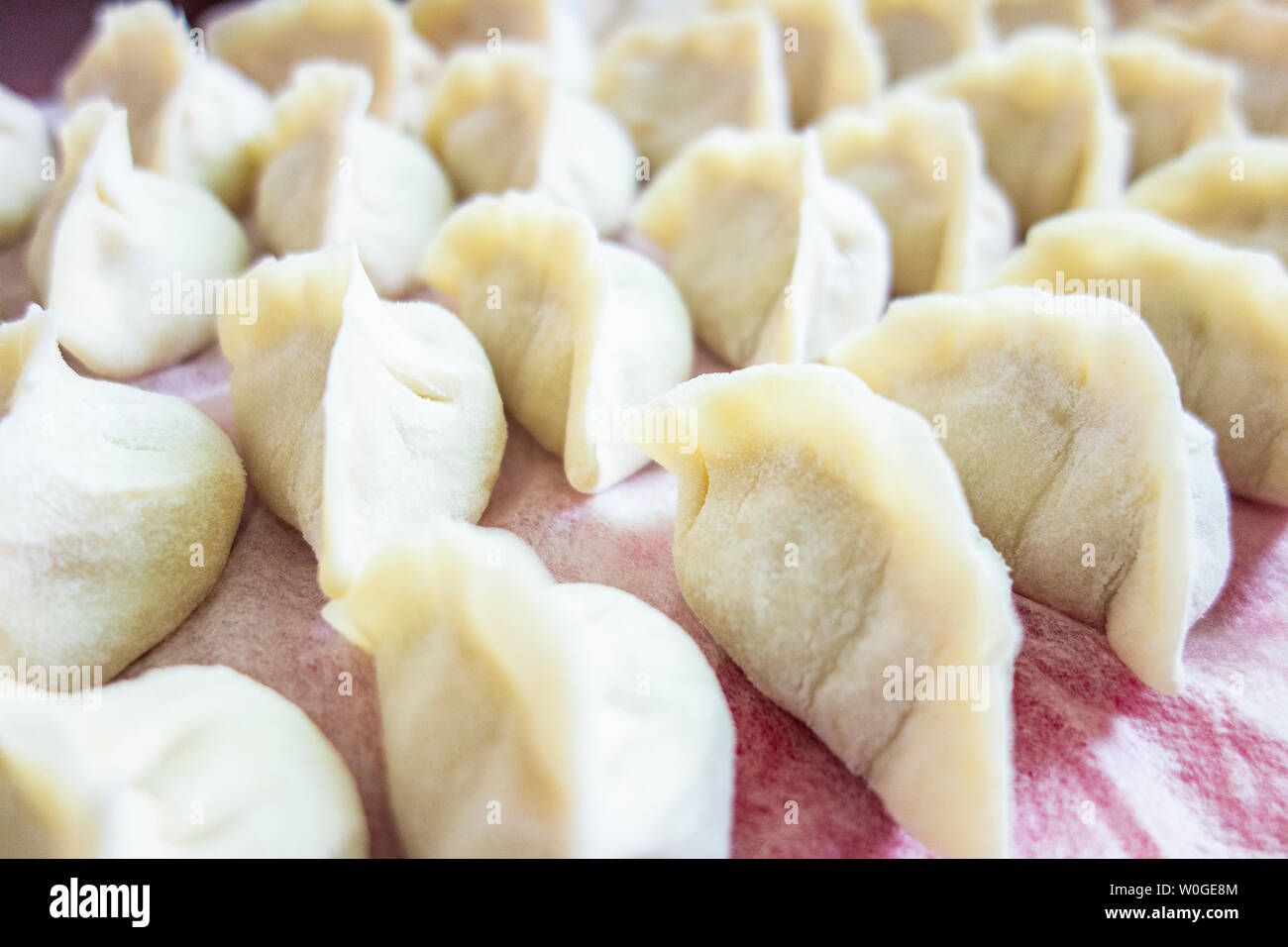 A neat arrangement of traditional gourmet dumplings Stock Photo - Alamy