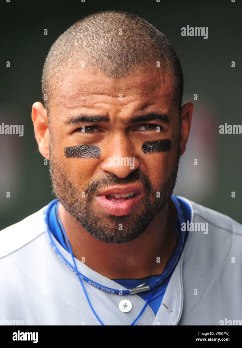 Los Angeles Dodgers Matt Kemp is seen prior to the Dodgers game against ...