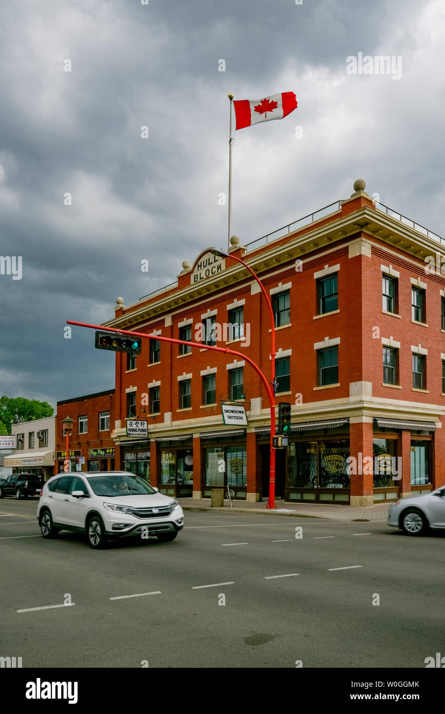 Hull Block, Heritage building, Edmonton, Alberta, Canada Stock Photo ...