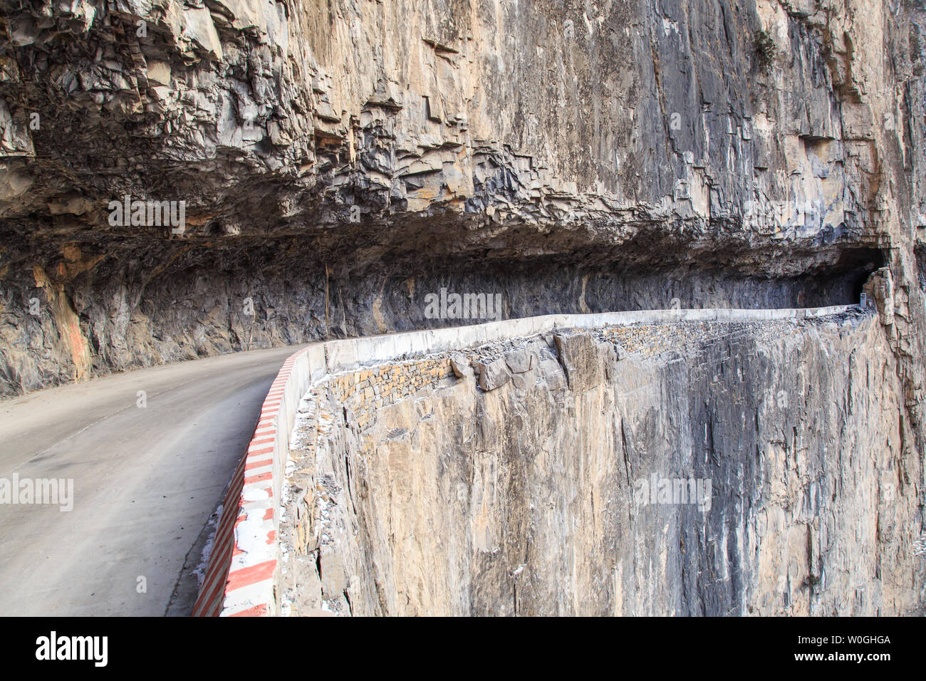 A steep walled highway Stock Photo - Alamy