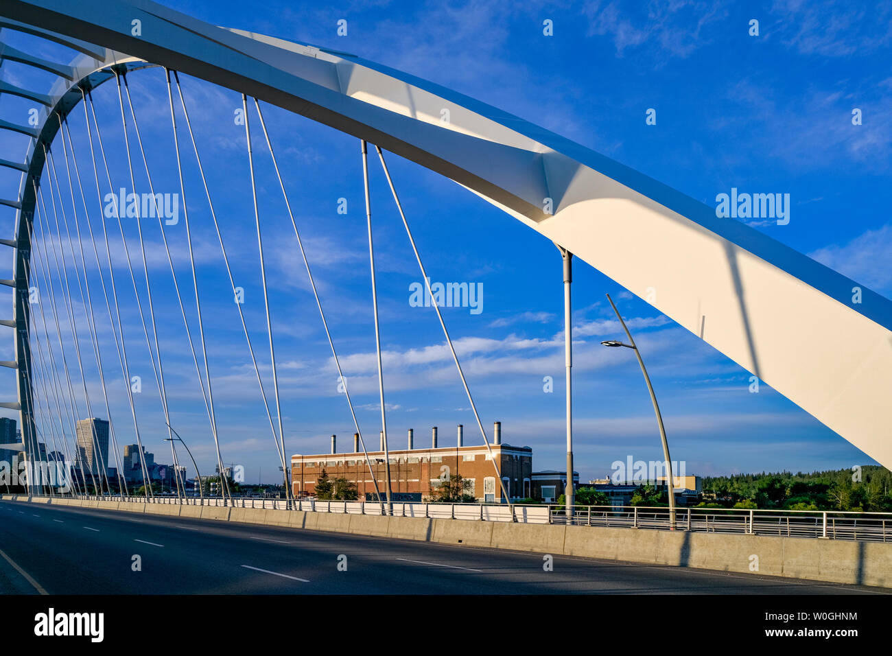 The north saskatchewan river and walterdale bridge hi-res stock ...