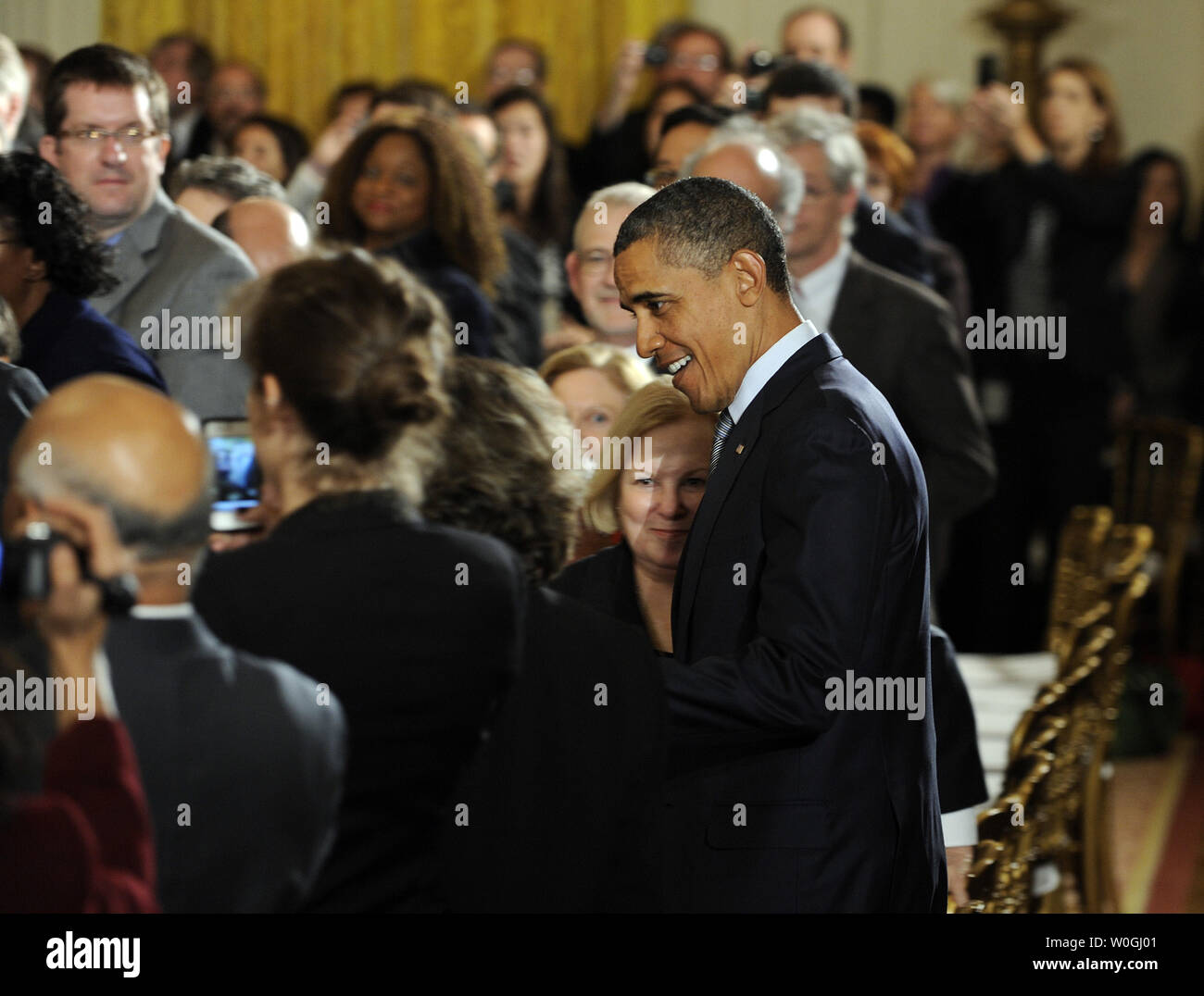 U.S. President Barack Obama arrives to present the National Medals of ...
