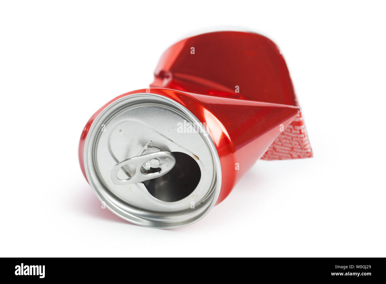 Compressed cans isolated on a white background Stock Photo - Alamy