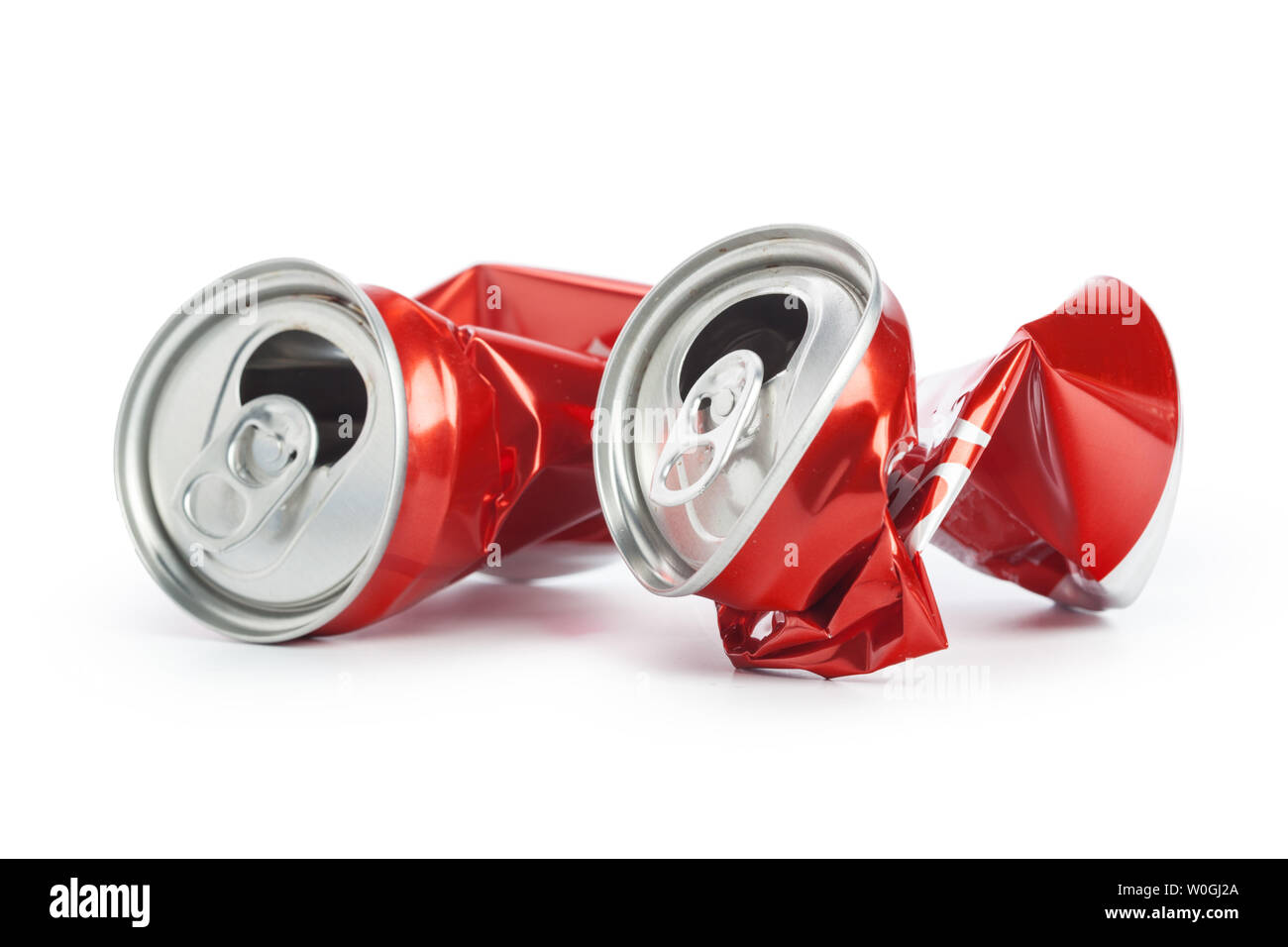 Compressed cans isolated on a white background Stock Photo - Alamy