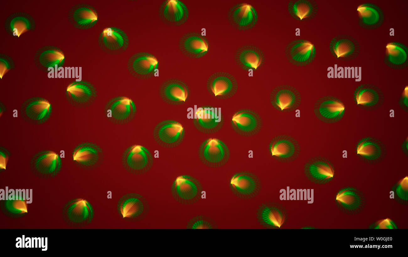Abstract Green Drops On Gradient Red Background Stock Photo - Alamy