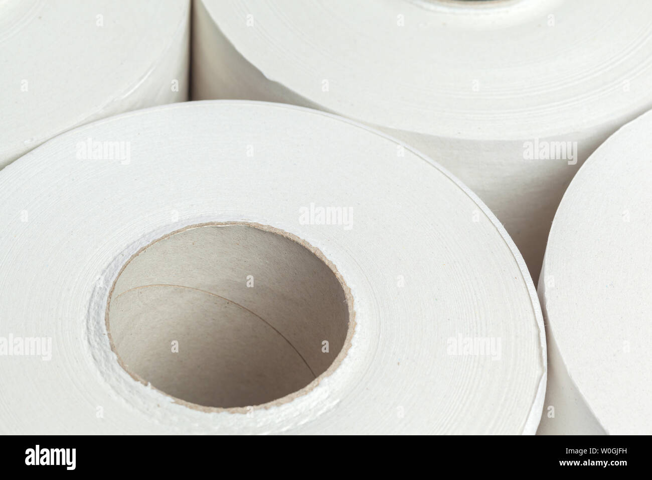 toilet paper on white background Stock Photo - Alamy