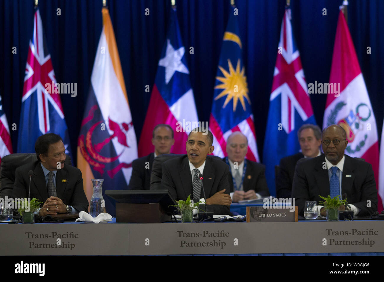 United States President Barack Obama meets with Trans-Pacific ...