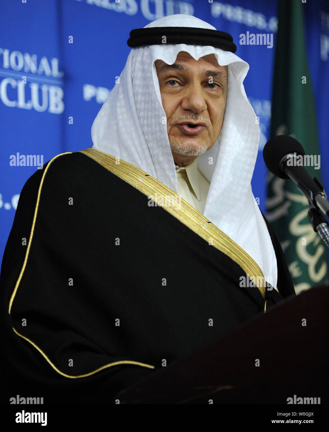 Prince Turki Al Faisal of Saudi Arabia, former director general of the ...