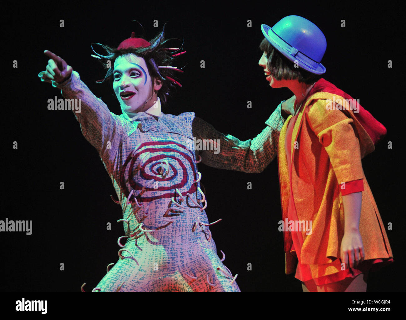 Cast members perform during Cirque du Soleil's Quidam show at the ...