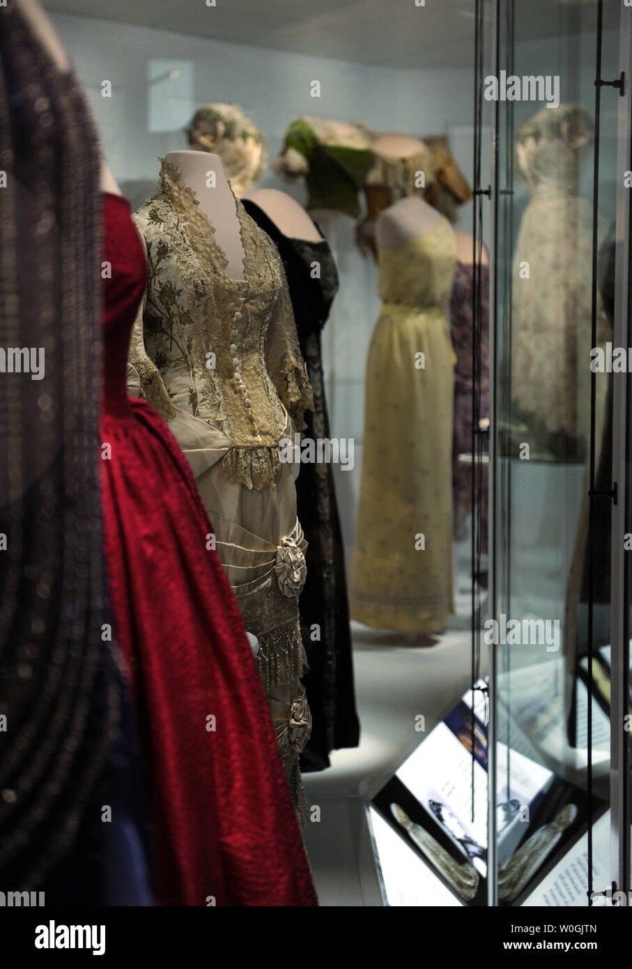 Dresses worn by First Ladies are on display in "The First Ladies ...