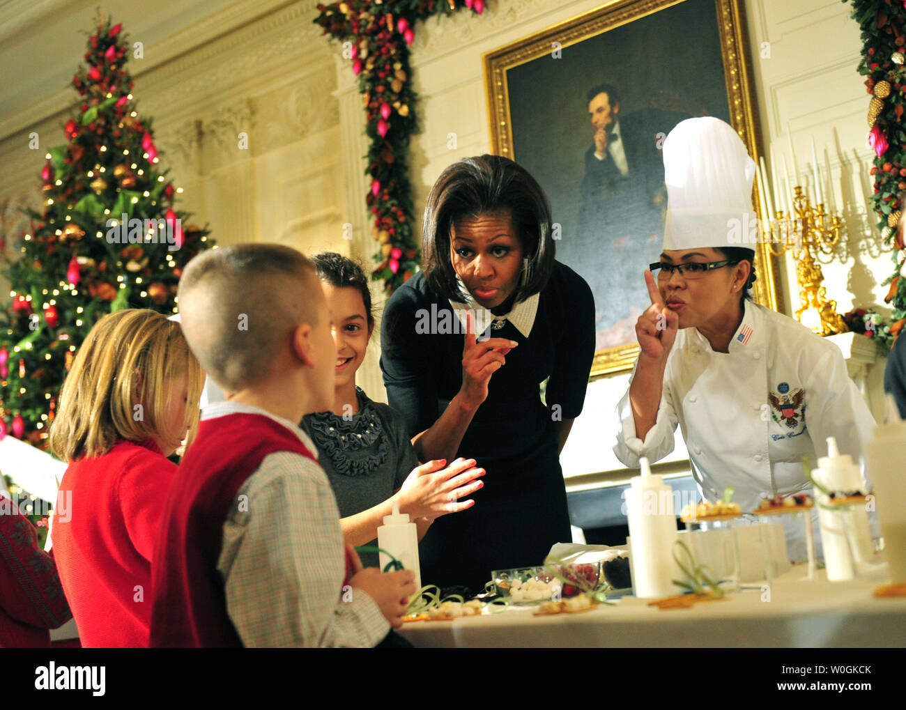 First Lady Michelle Obama and White House executive chef Cristeta ...