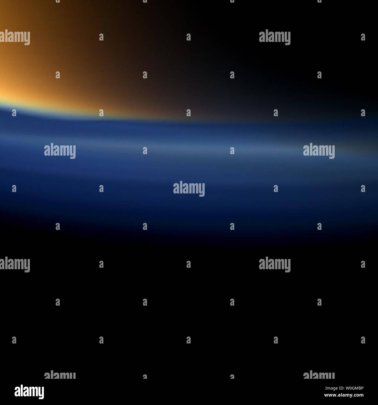 This undated NASA the south polar region of Saturn's largest moon ...