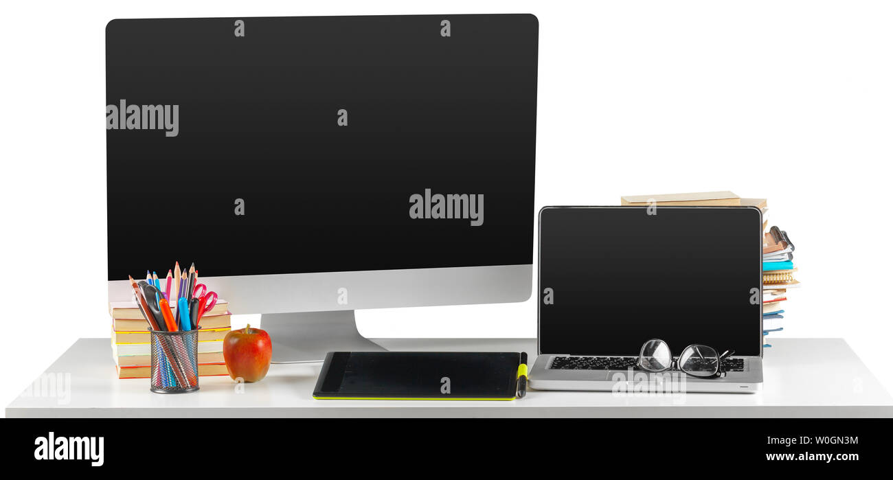 Business Technologies. Workplace Stock Photo - Alamy